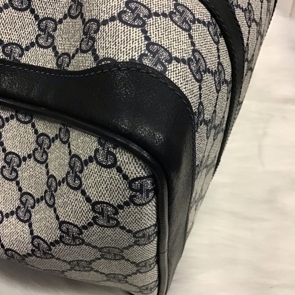 Gucci | Bags | Vintage Gucci Boston Bag Blue | Poshmark